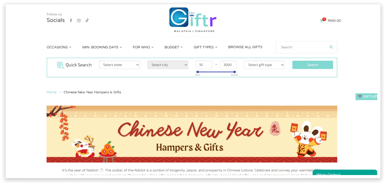 Best CNY Hamper & Gift Selection in Malaysia | Blissbies