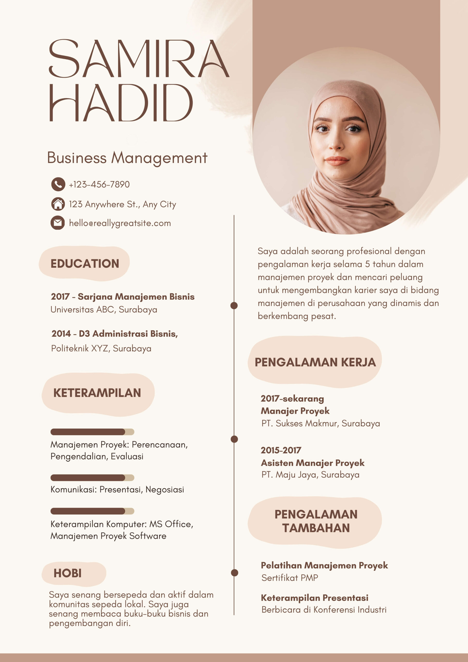 Contoh Resume Terbaik: Panduan & Contoh Efekti | Blissbies