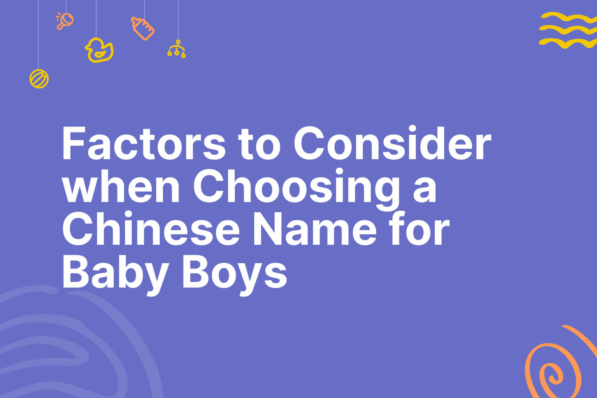 130 Auspicious Chinese Names for Baby Boys | Blissbies