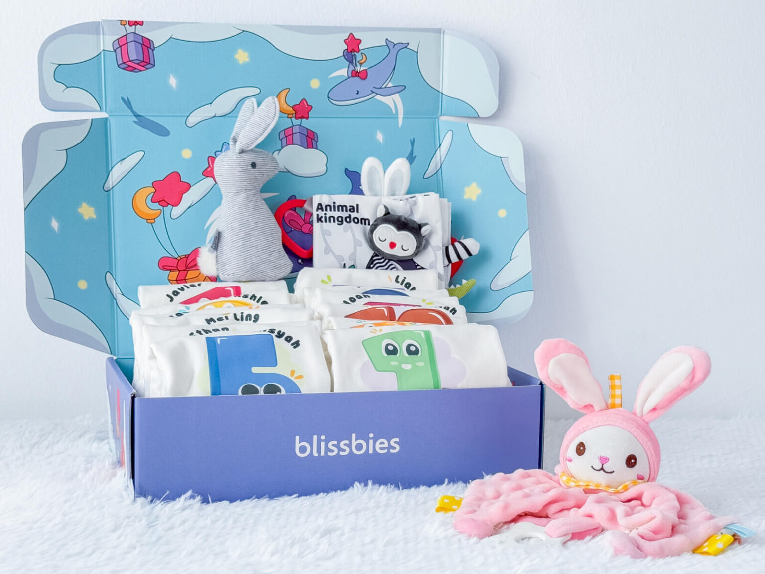 Baby 12-Month Milestone Rompers Deluxe Set - Blissbies SG